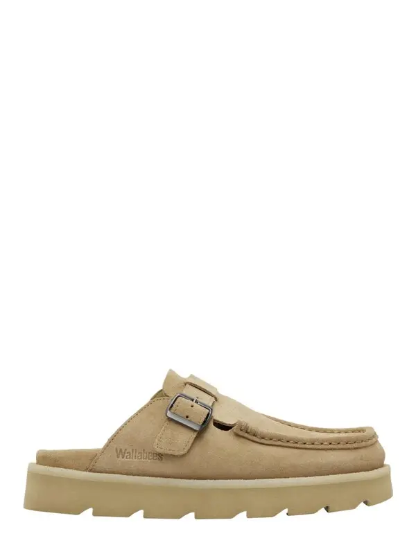 Clarks Meare Moc Mules With Pin-buckle Strap - Maple Color