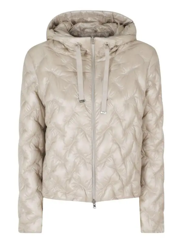 Herno Quilted Hooded Jacket - Chantilly