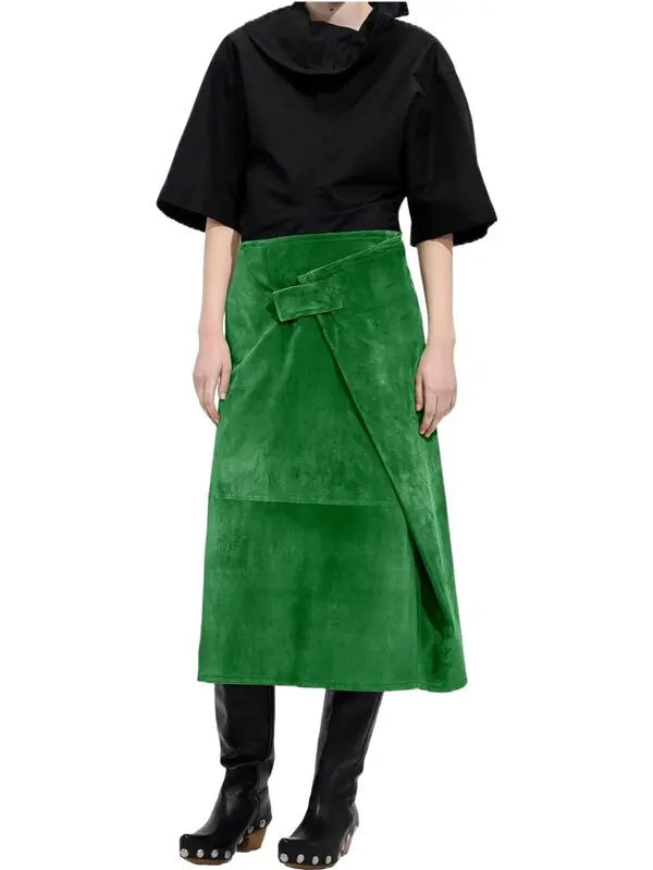 Bottega Veneta Zipper Skirt - Grass Green