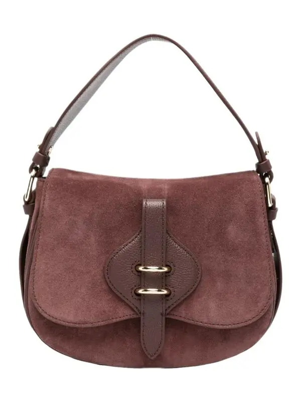 COCCINELLE Flap Saddle Shoulder Bag - Berry