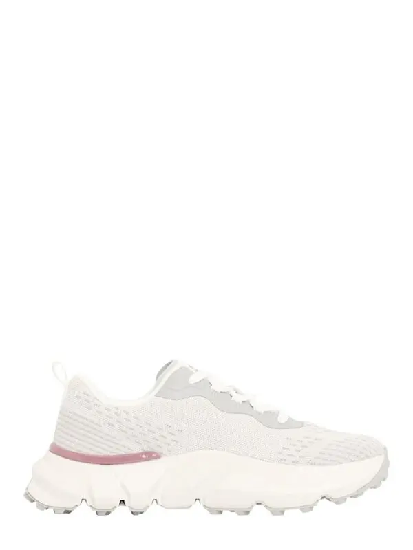 Max Mara Lace-up Perforated Sneakers - White