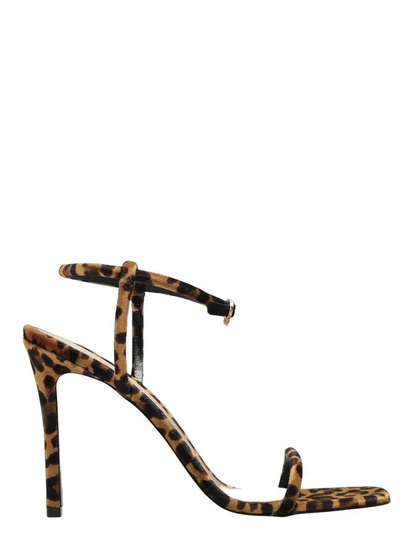 GIANVITO ROSSI Leopard Print High Heel Sandals - Brown