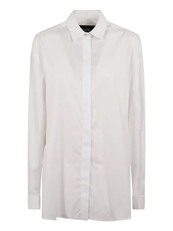 DONDUP Concealed-front Buttoned-cuffs Shirt - No