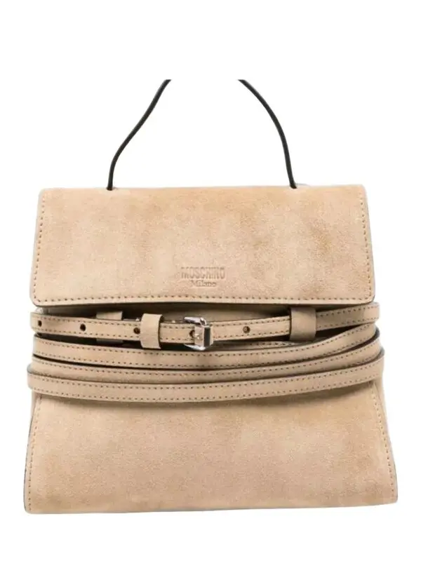 Moschino Belt-detail Mini Bag - Beige