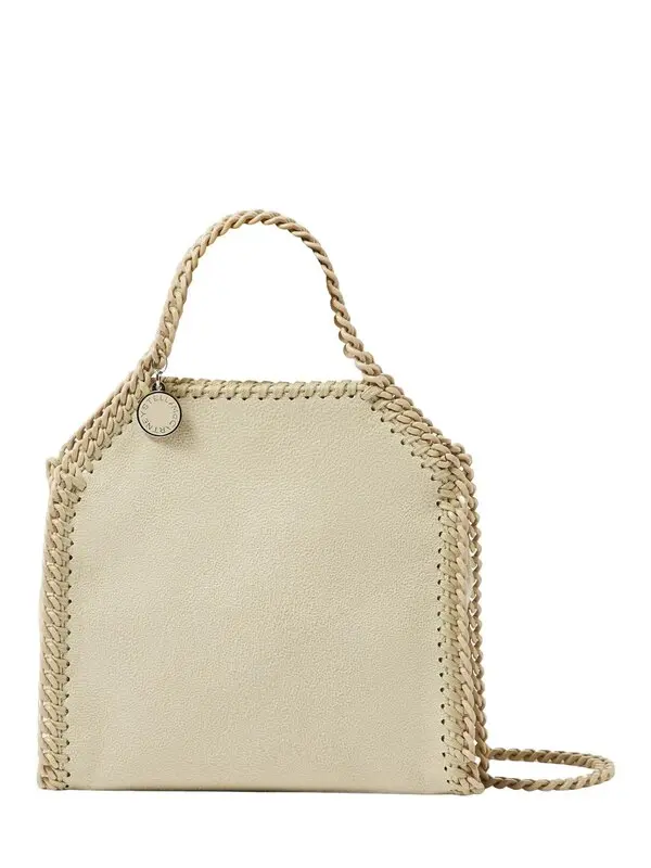 Stella McCartney Falabella Mini Bag With Chain Trim - Beige