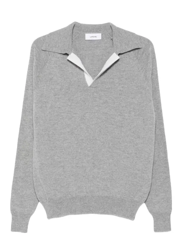 LARDINI Long-sleeved Sweater - Gray