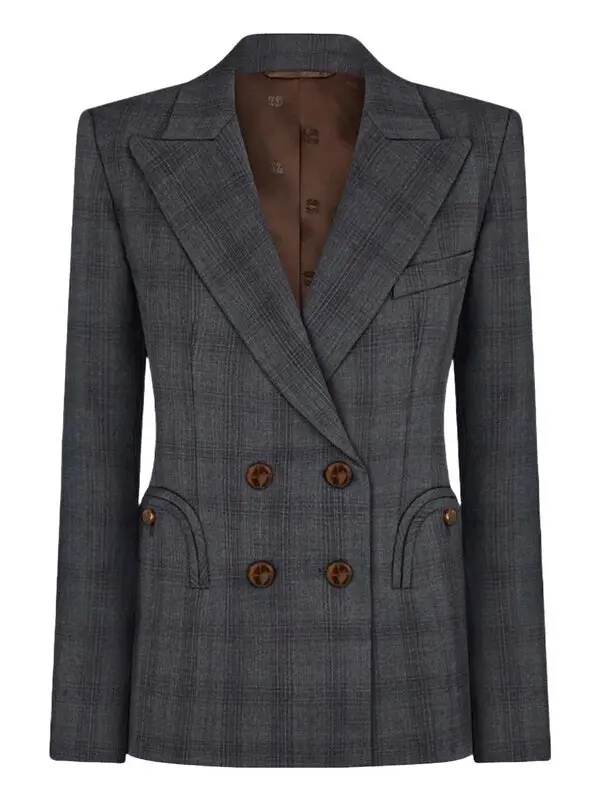 BLAZÉ MILANO Bravado Charmer Double-breasted Blazer - Grey
