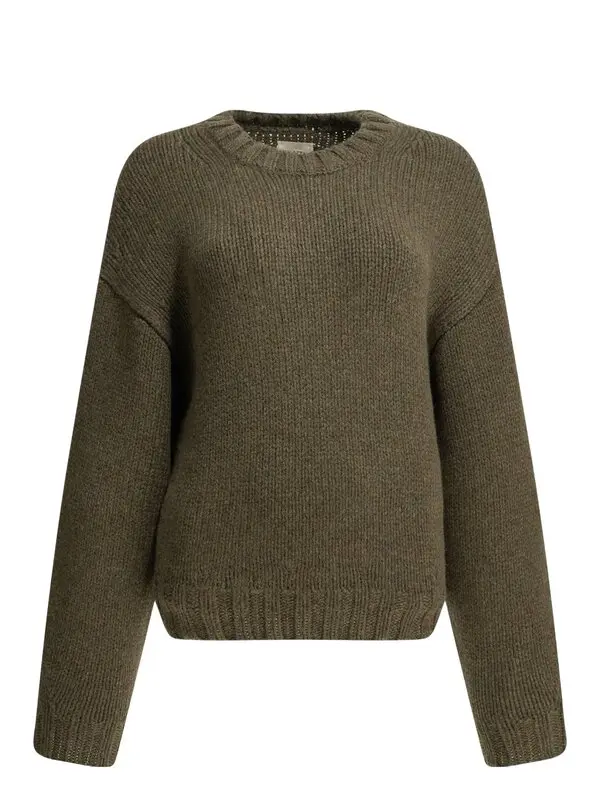 Khaite Gemma Crew Neck Sweater - Green