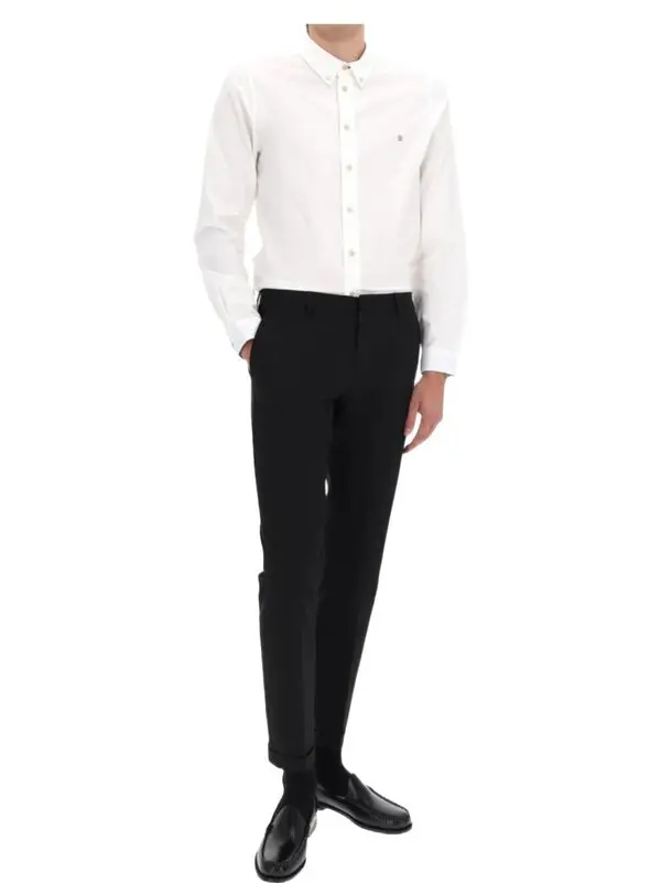 Paul Smith Tailored Cotton Pants - Black