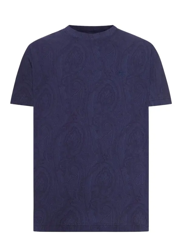 Etro Paisley-print T-shirt - Blue