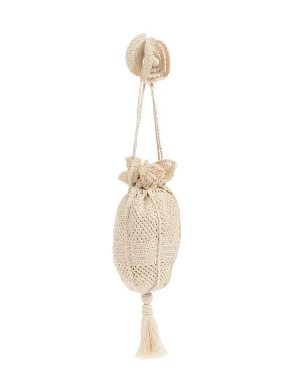 Ulla Johnson Crochet Shoulder Bag - Natural