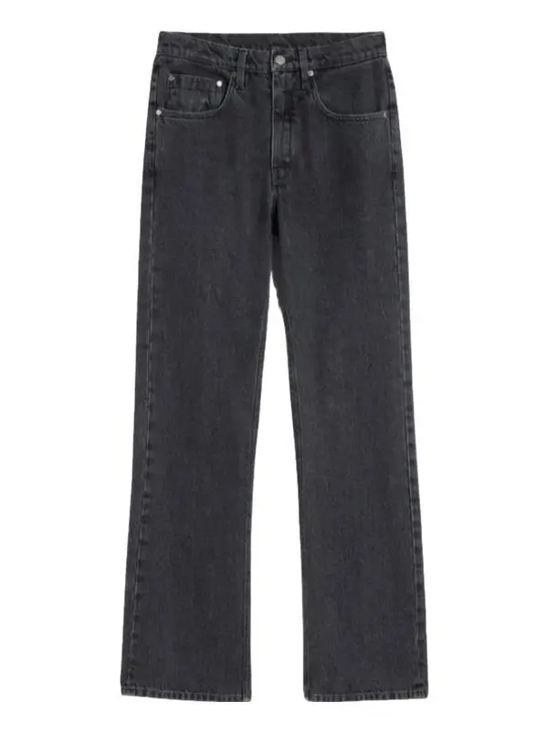 JIL SANDER Flared Lightweight Denim Trousers - Lava Stone