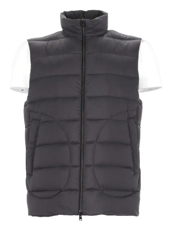 Herno Zippered Vest - Black