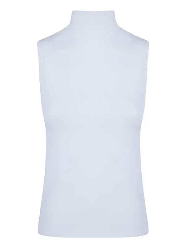 TWINSET Crochet Detail Knit Top - White