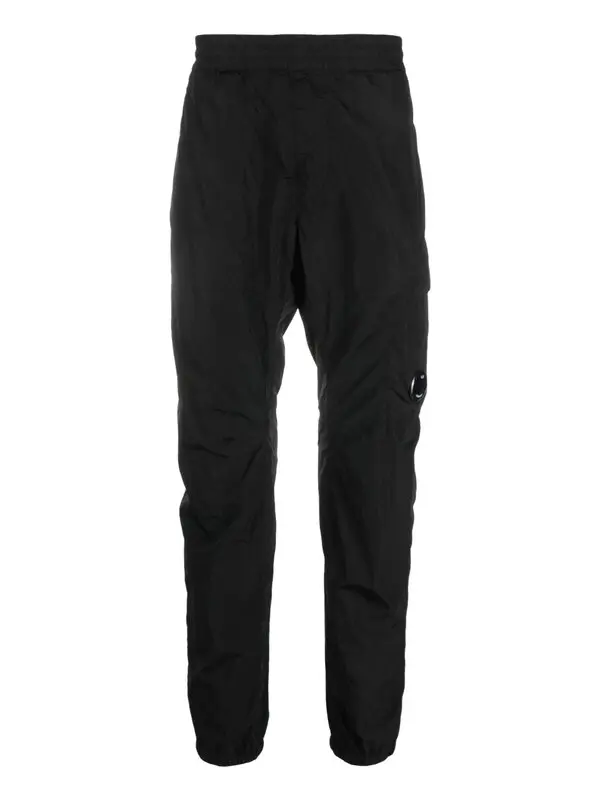 C.P. COMPANY Lens-detail Tapered Track Pants - Black