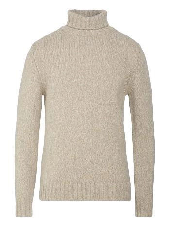 ARAGONA Baby Alpaca Wool And Merino Wool Turtleneck Sweater - Beige