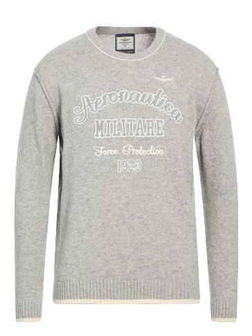 AERONAUTICA MILITARE Wool & Nylon Crewneck Sweater - Grey
