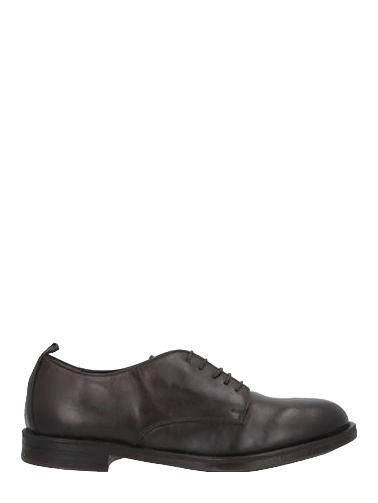 Moma Lace-up Shoes In Dark Calfskin - Brown