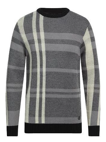 YES ZEE BY ESSENZA Multicolor Jacquard-knit Sweater - Black