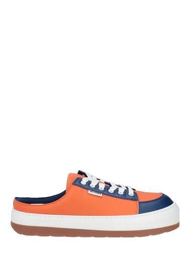 Sunnei Two-tone Leather And Textile Fiber Sneakers - Orange