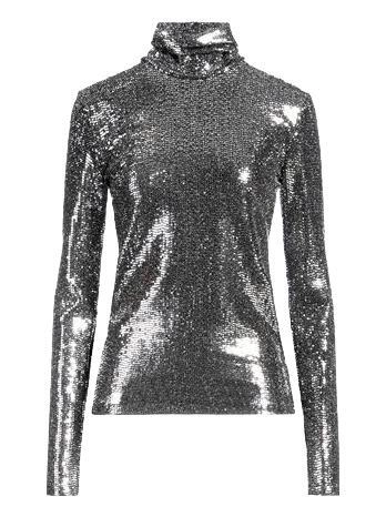 Isabel Marant Étoile Metallic Sequin Turtleneck Top - Black