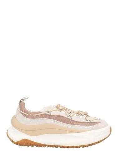 Moon Boot Leather And Textile Fibers Chunky Sneakers - White