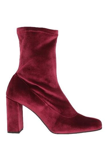 NILA & NILA Ankle Boots Size Textile Fibers - Garnet