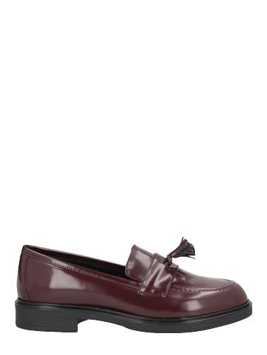 NILA & NILA Burgundy Synthetic Material Loafers With Tassels - Red