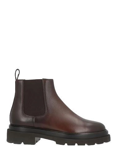 Santoni Chocolate Leather Chelsea Boots - Brown