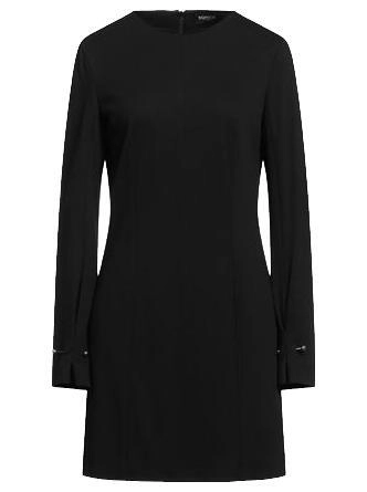 DONDUP Mini Dress In Viscose Blend With Appliqués - Black