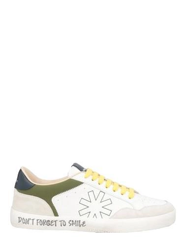 MANUEL RITZ Leather And Textile Fiber Low-top Sneakers - White