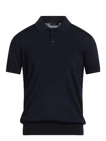 ROBERTO COLLINA Polo Shirt Size Merino Wool - Blue