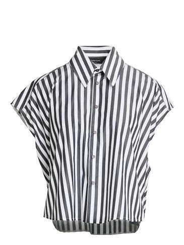 Fabiana Filippi Striped Virgin Wool Blend Shirt - White