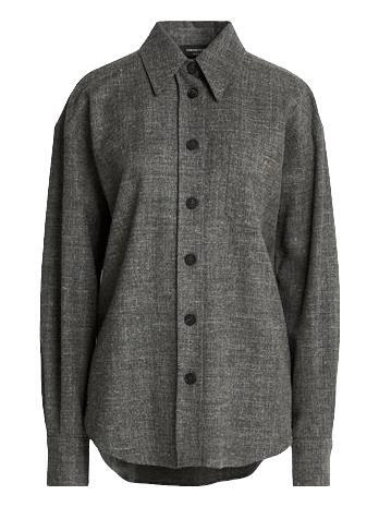 Fabiana Filippi Virgin Wool, Linen, Polyamide, Cotton, Brass Shirt - Grey