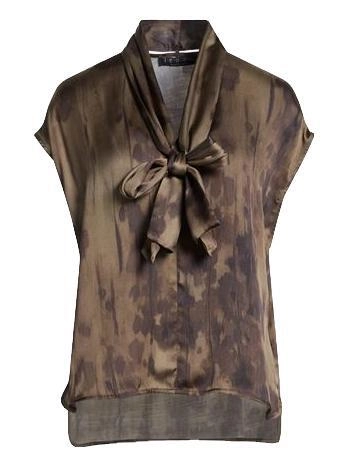 KAOS Multicolor Satin Sleeveless Top - Green