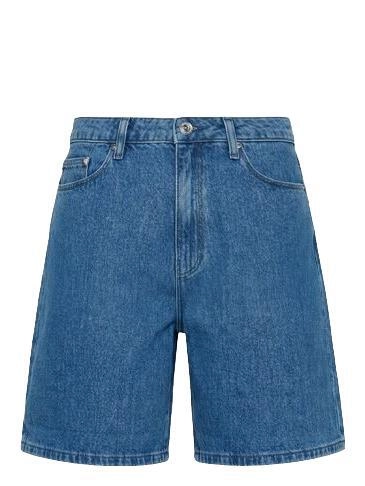 Karl Lagerfeld High-waisted Denim Shorts - Blue