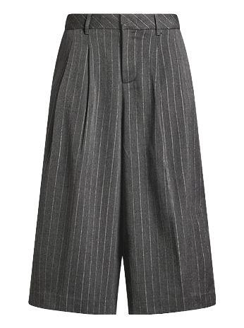 Liu Jo Pinstriped Culottes - Charcoal