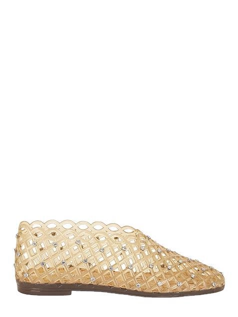 Steve Madden Embellished Cage Flat - Tan