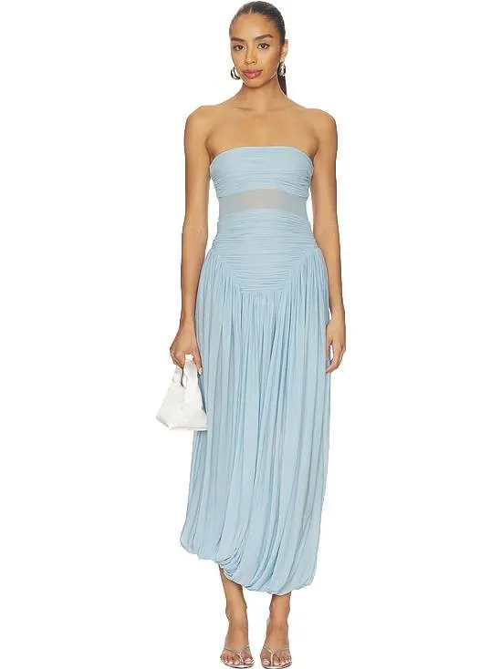 MAYGEL CORONEL Lux Midi Dress - Sky
