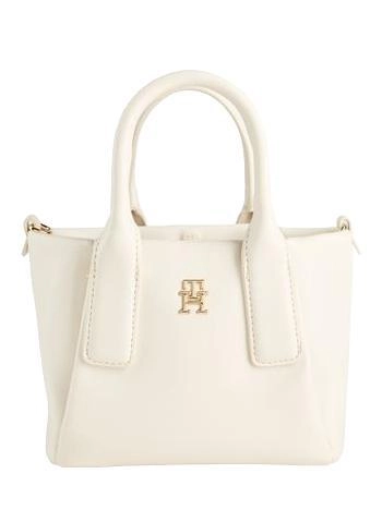 Tommy Hilfiger Leather Tote Handbag - Ivory