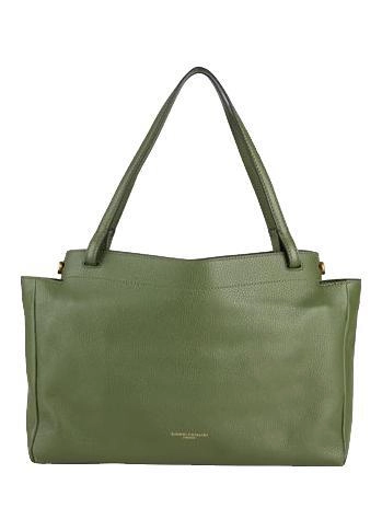 GIANNI CHIARINI Pebbled Leather Tote - Green