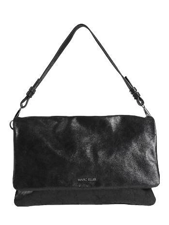MARC ELLIS Leather Flap Bag - Gunmetal