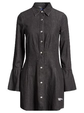 Karl Lagerfeld Charcoal Denim Mini Shirt Dress - Grey