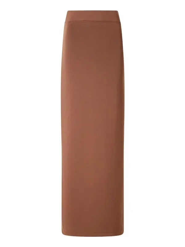 THE PARK Hailey Stretch-jersey Maxi Skirt - Dark Brown