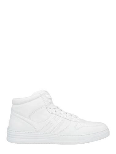 Hogan Leather High-top Sneakers With Rubber Sole - White