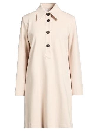 SHIRTAPORTER Long Sleeve Shirt Dress - Beige