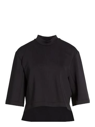 Moncler X Edward Enninful Scuba Crop Tee - Black