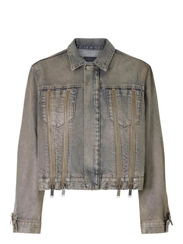 HAIKURE Medea Ziggy Zip-detailed Denim Jacket - Blue