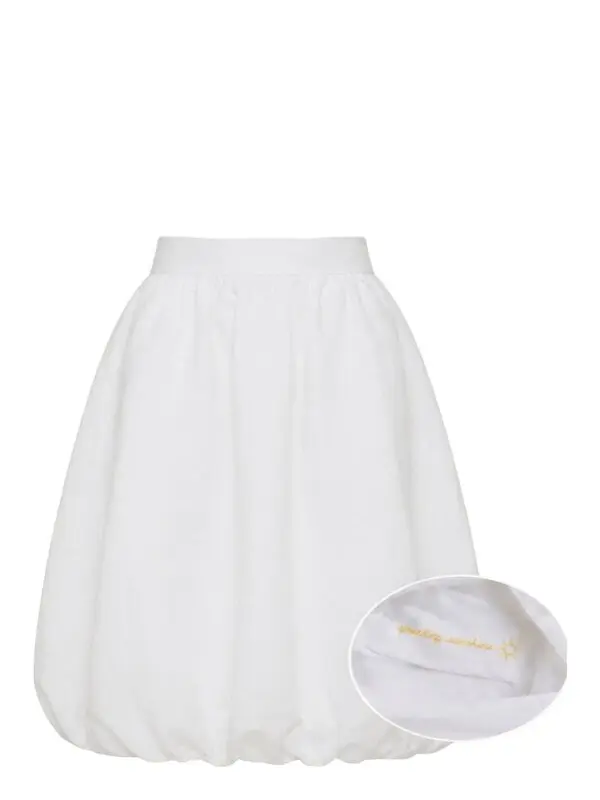 HOUSE OF KIND Balloon Skirt - White