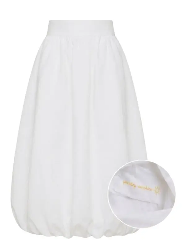 HOUSE OF KIND The Spreading Sunshine Skirt- Balloon Skirt - White